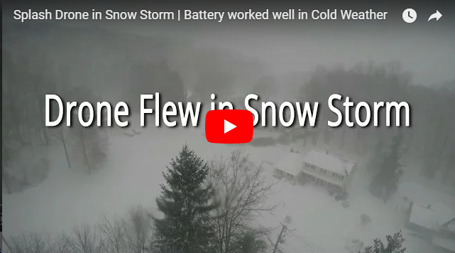 Swellpro Splash Drones During Snow Storm — Urban Drones