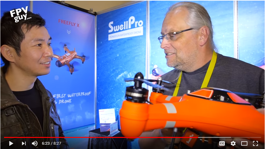 Swellpro Splash Drone 3 at the CES 2017 — Urban Drones